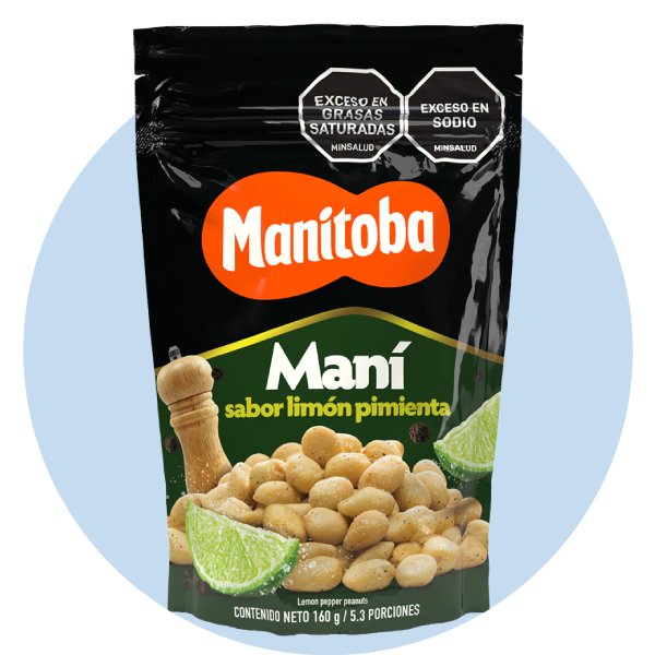 Maní Limón Pimienta X160g – manitoba.com
